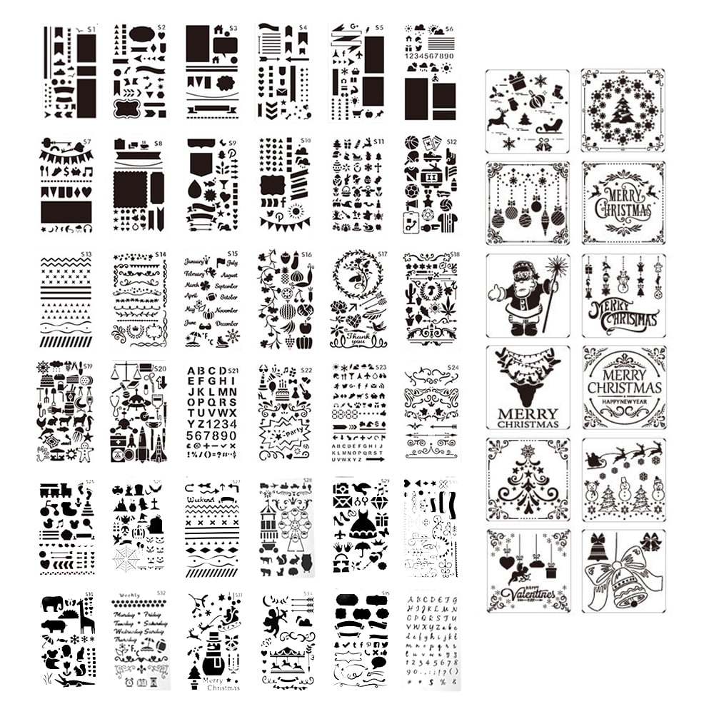Click here for Labymos 48pcs Children Drawing Stencils Kit Letter... prices