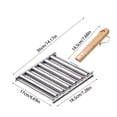 Hot Dog Griller Rack Stainless Steel Sausage Roaster Stand Barbecue ...