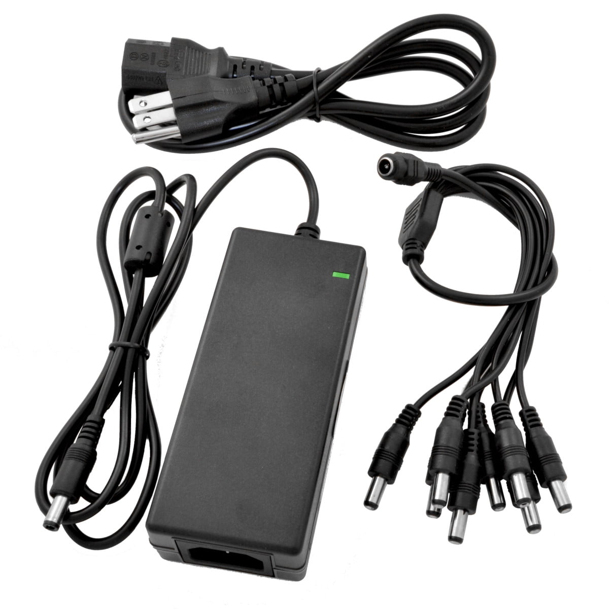 12V DC 5A Power Supply Adapter with 8 Channel CCTV Camera Power ...