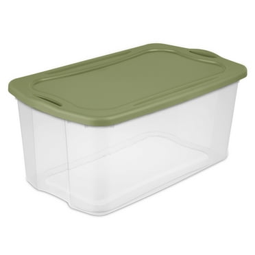 Sterilite 50.9 Gallon Tree Plastic Storage Box, Green - Walmart.com