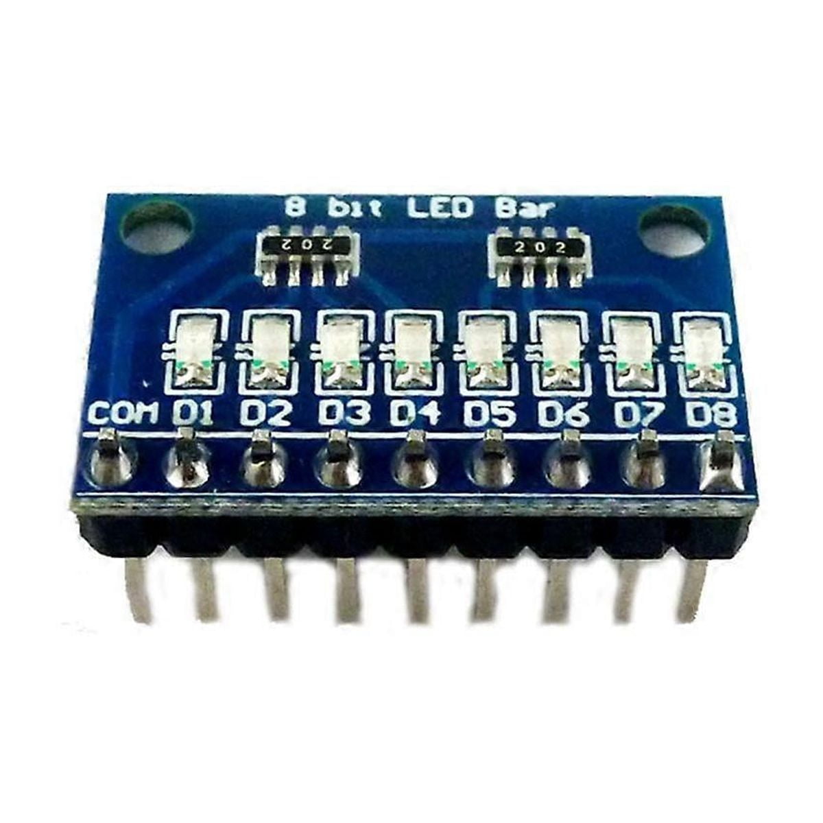 1Pcs 3.3V 5V 8 Bit Blue Common Cathode LED Indicator Module DIY Kit for ...