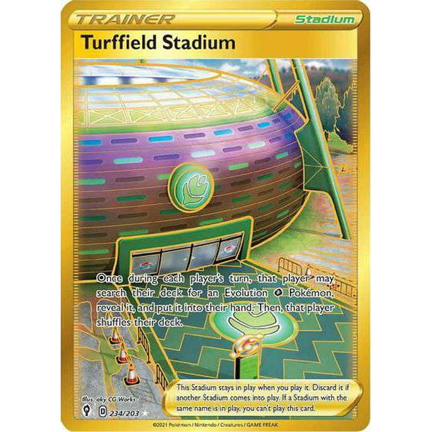 Pokemon Sword & Shield Evolving Skies Secret Rare Turffield Stadium ...