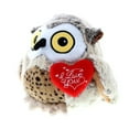 DolliBu I Love You Heart Fat Brown Owl Plush - 6 inches - Walmart.com