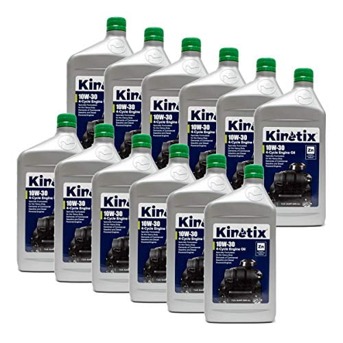12PK Quart Kinetix High Performance Small Engine 10W-30 Oil 80001 4 ...
