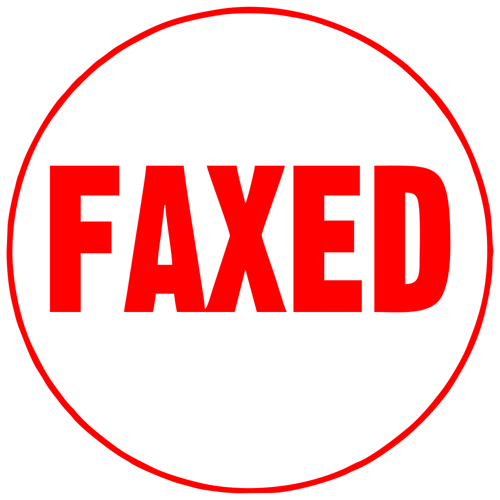 FAXED Red Circle Stock Stamp | Pre-Inked Xstamper - Walmart.com