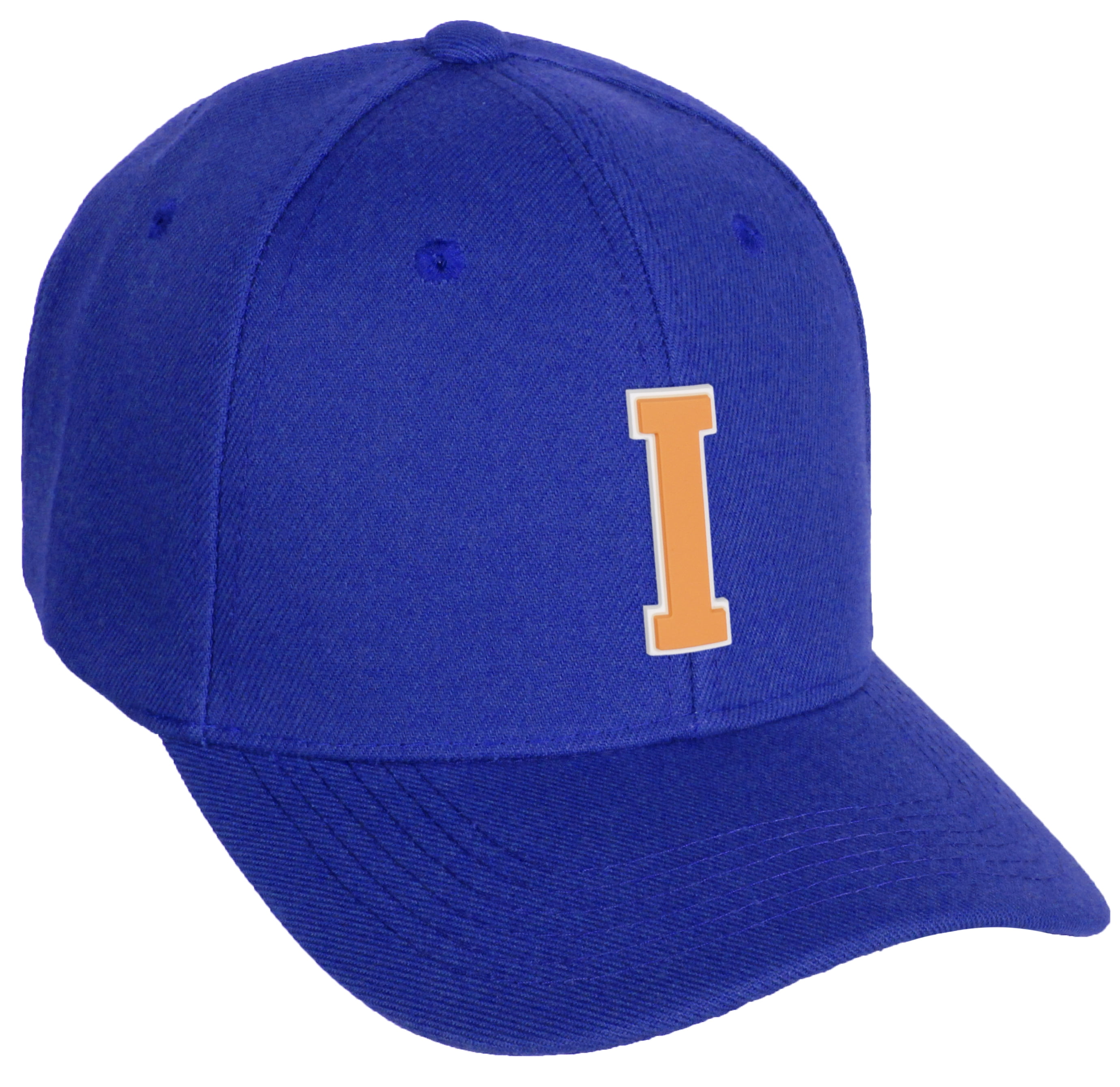 Daxton Classic Baseball Hat Custom A to Z Initial Team White Neon ...