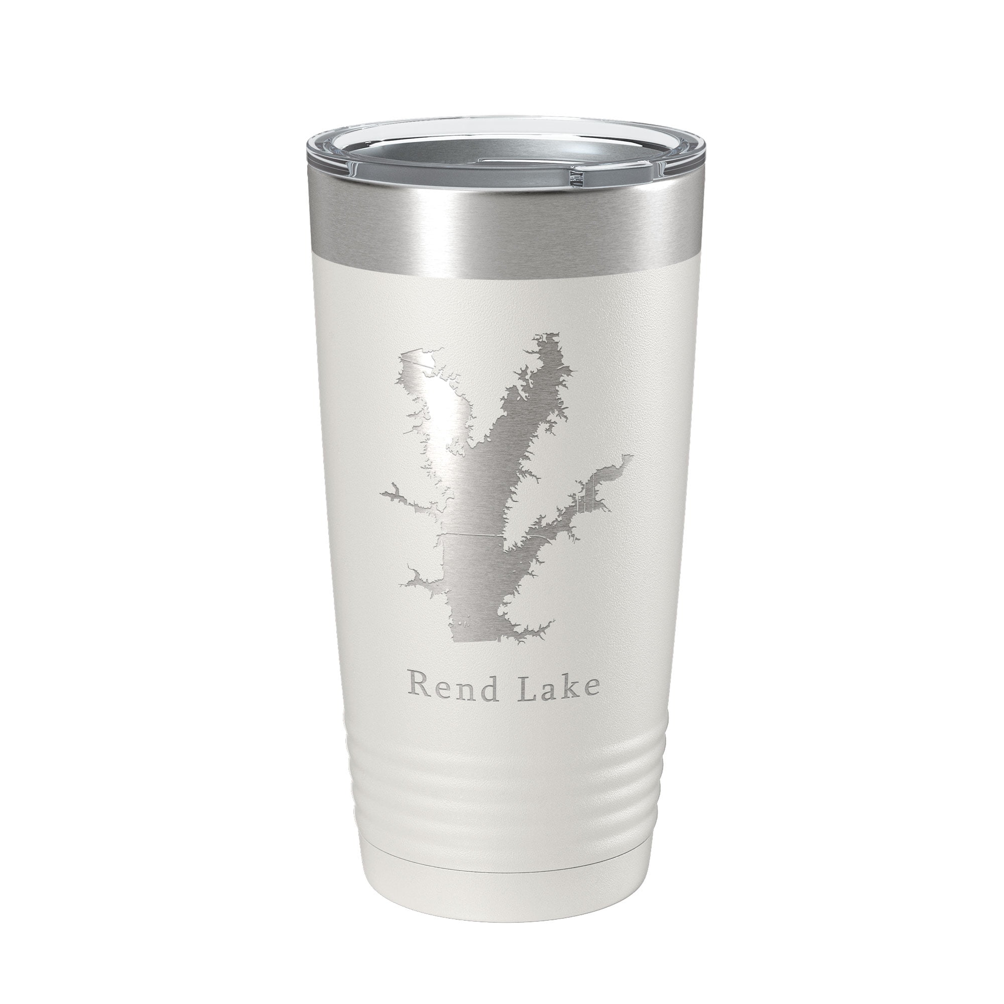 Rend Lake Map Tumbler Travel Mug Insulated Laser Engraved Coffee Cup ...