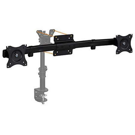 Mount-It! Dual Monitor Mount Adapter | Single to Double Horizontal Arm ...