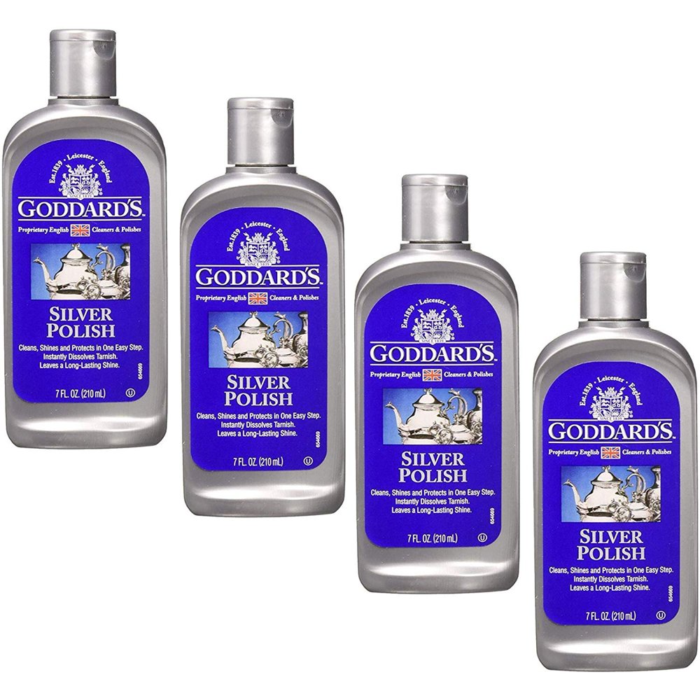 Goddard's Silver Polish Liquid, 7-oz Tarnish Remover - 4 Pack - Walmart ...