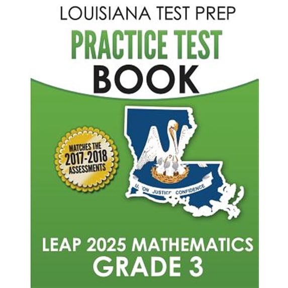 Pre-Owned Louisiana Test Prep Practice Test Book Leap 2025 Mathematics ...