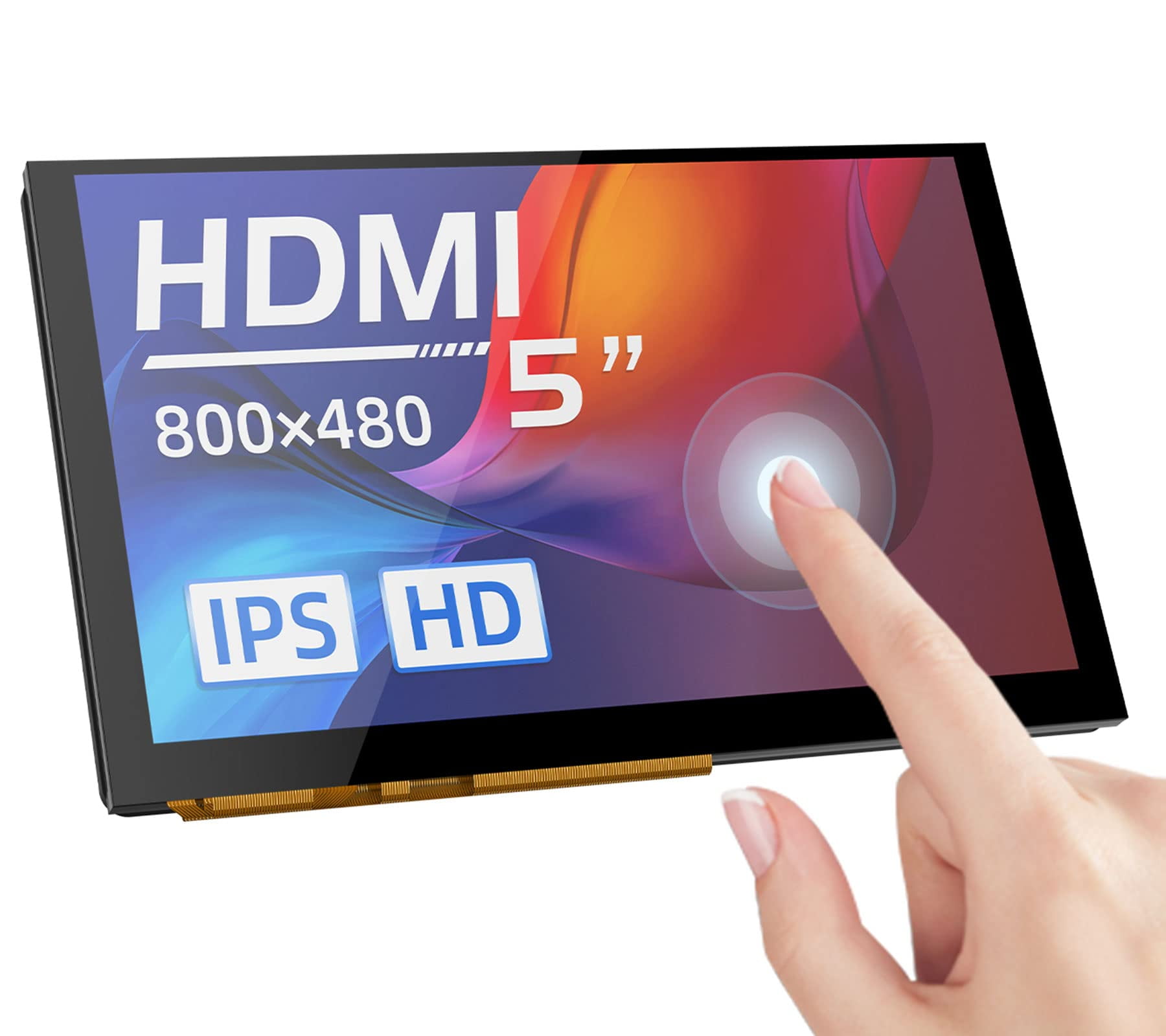 BIGTREETECH 5 inch HDMI Touch Screen Display 800x480, IPS 160Â° View ...