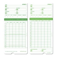 Lathem Thermal Time Clock Weekly Attendance Cards, 100-Pack - Walmart.com