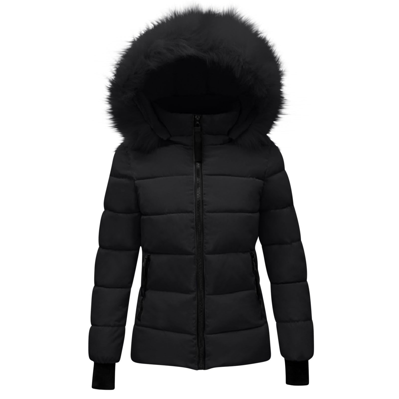 Click here for Ximin Kid Girls Winter Coats Full Zip Faux Fur Lin... prices