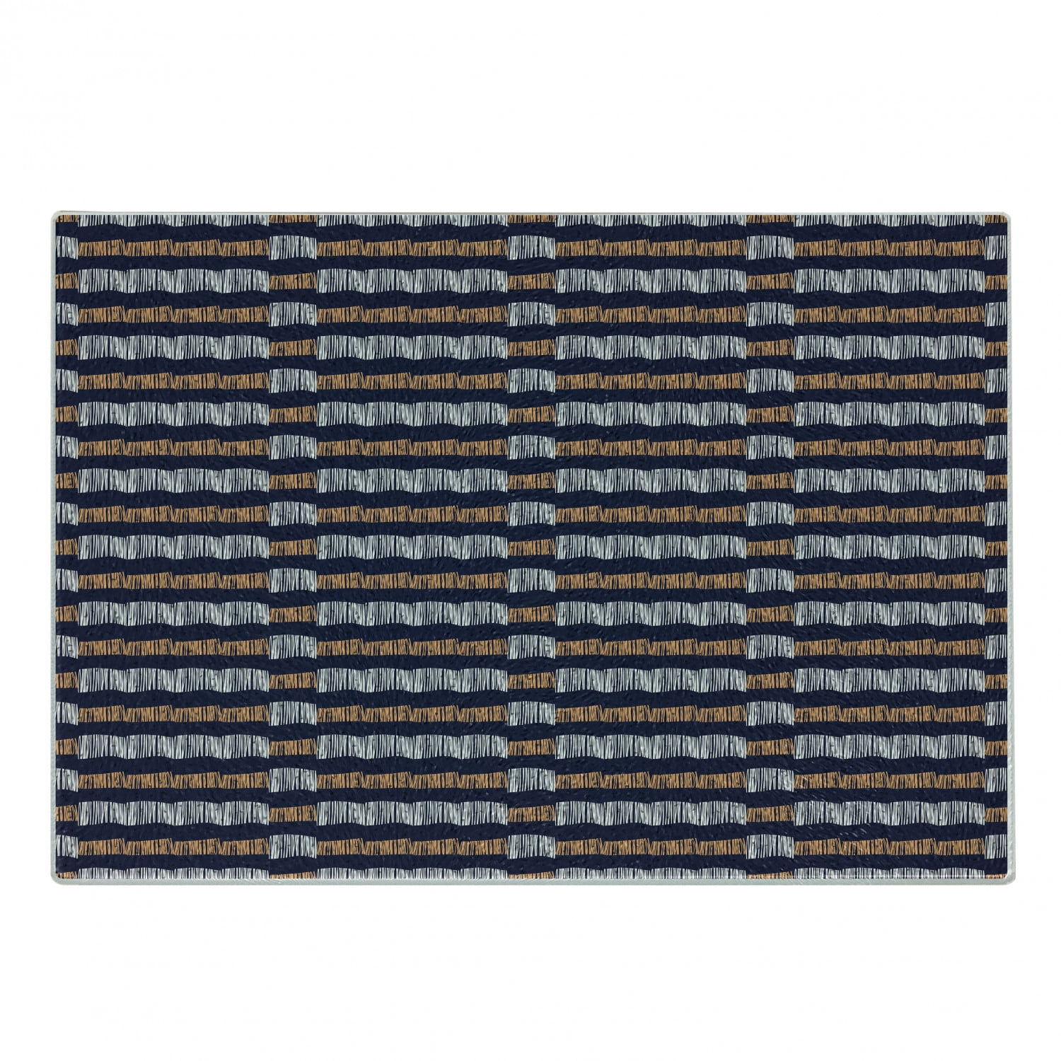 Ethnic Cutting Board, Abstract Motif with Horizontal Folk Bands Vintage ...