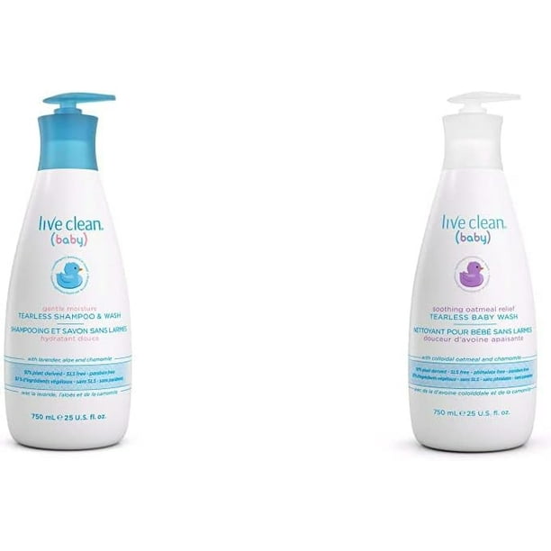 750 ml (25 fl oz) , Baby TEARLESS SHAMPOO & WASH Organic Eco Friendly ...