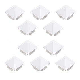 Plum Fittings 1 1/2" x 1 1/2" Gothic Vinyl Picket Fence Caps | Pack of 5 | White - Walmart.com
