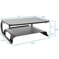 Mount-It! Two Tier Monitor Riser | Fits 13-32 Inch Screens | Storage ...