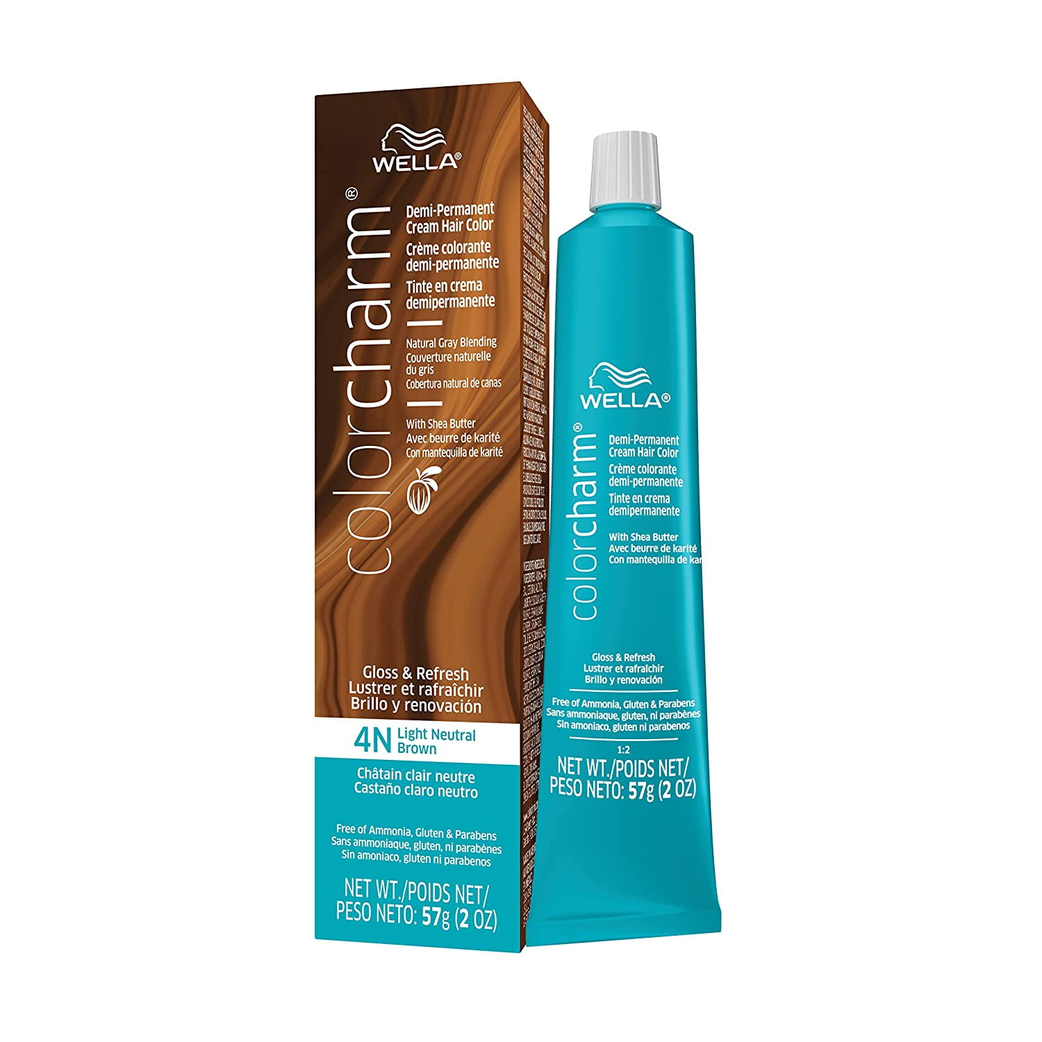NEW Wella Color Charm Demi Permanent Cream Hair Color 4N Light new-wella-color-charm-demi-permanent-cream-hair-color-4n-light