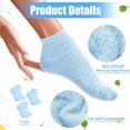 3 Pairs Aloe Socks Moisturizing Spa Infused Gel Sleeping Fuzzy Dry Feet ...