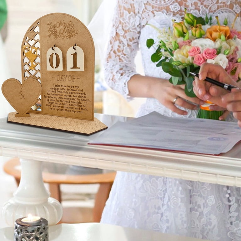 Countdown Calendar For Wedding Wedding Advent Calendar 30 Day