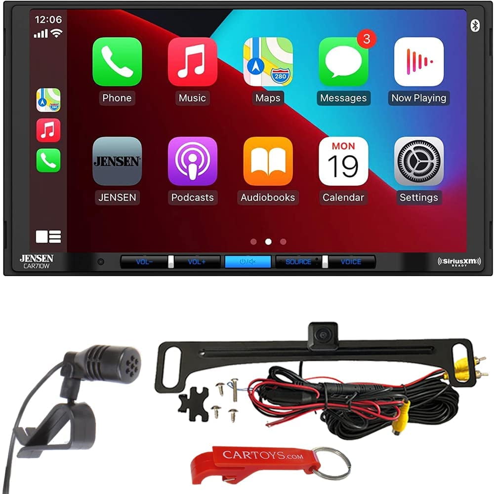 Jensen CAR710W 7" Car Stereo Safe Driver's Bundle with ACAM4 Backup ...