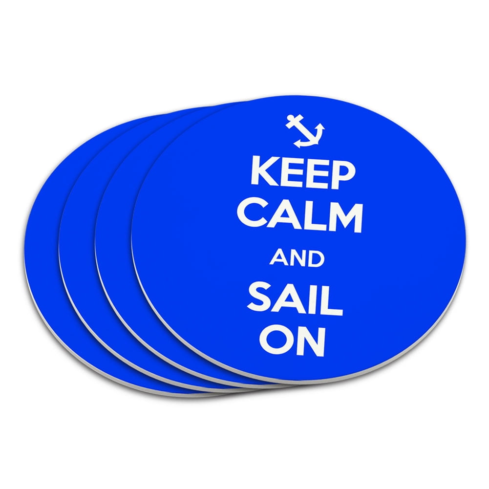 Keep Calm And Sail On Anchor Coaster Set - Walmart.com