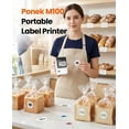 1 Pack Label Maker, Thermal Label Printer with App, 203 DPI, Barcode QR ...