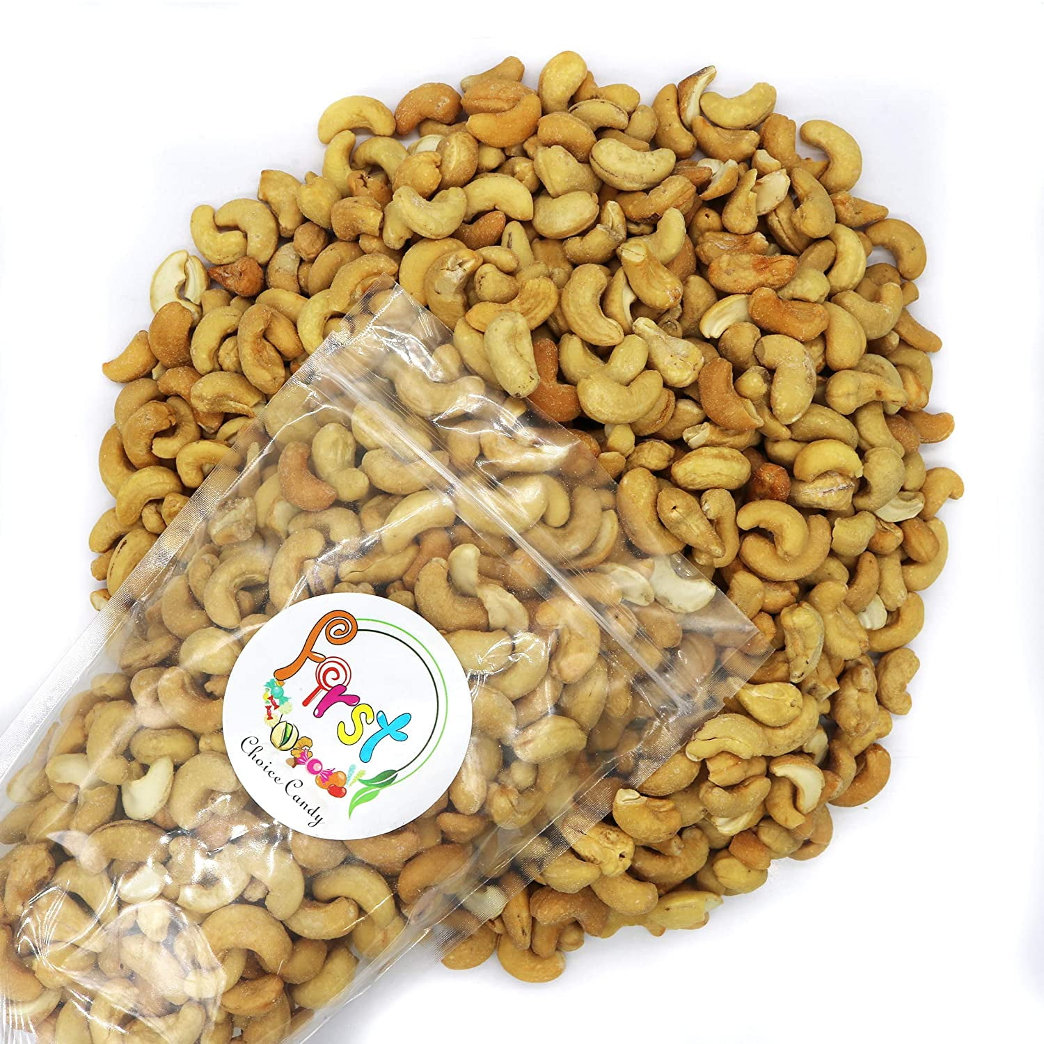 FirstChoiceCandy Roasted & Salted Whole Cashews 5 Pound - Walmart.com