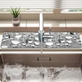 1pc Gray Water Bead Pattern Faucet Absorbent Mat - Diatomaceous Earth ...