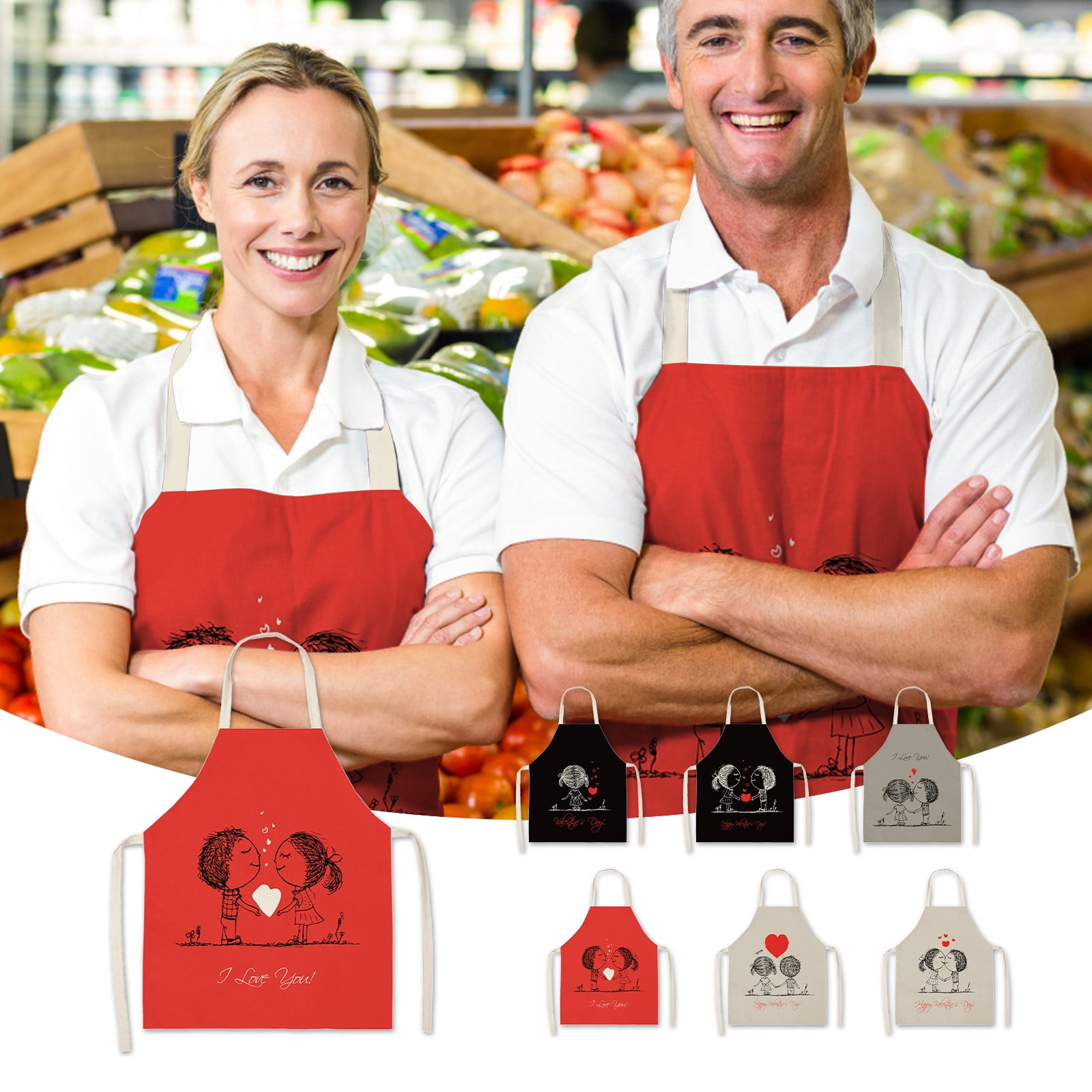 Click here for Vankine Clearance Cute Aprons For Women  Valentine... prices