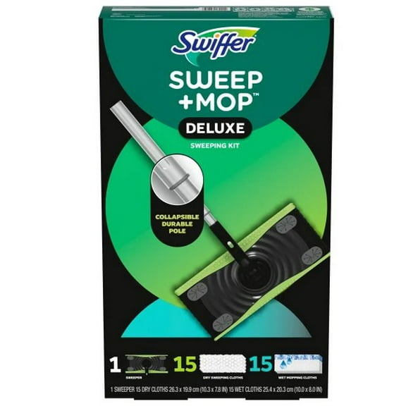 Swiffer Sweep & Mop Deluxe, Wicked Limited Edition Pink, 1 Device, 5 ...