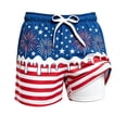 Boys Girls Swim Trunks Independence Day Ice Print Kids Bathing Summer ...