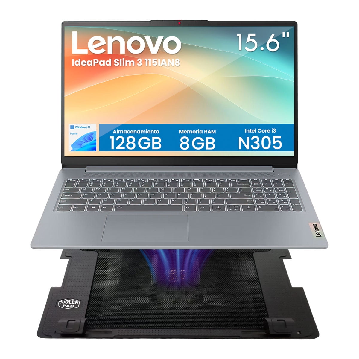 Combo Laptop Lenovo Slim 3i 82XB00C2US Core i3 8GB 128GB 15.6" Gris ...