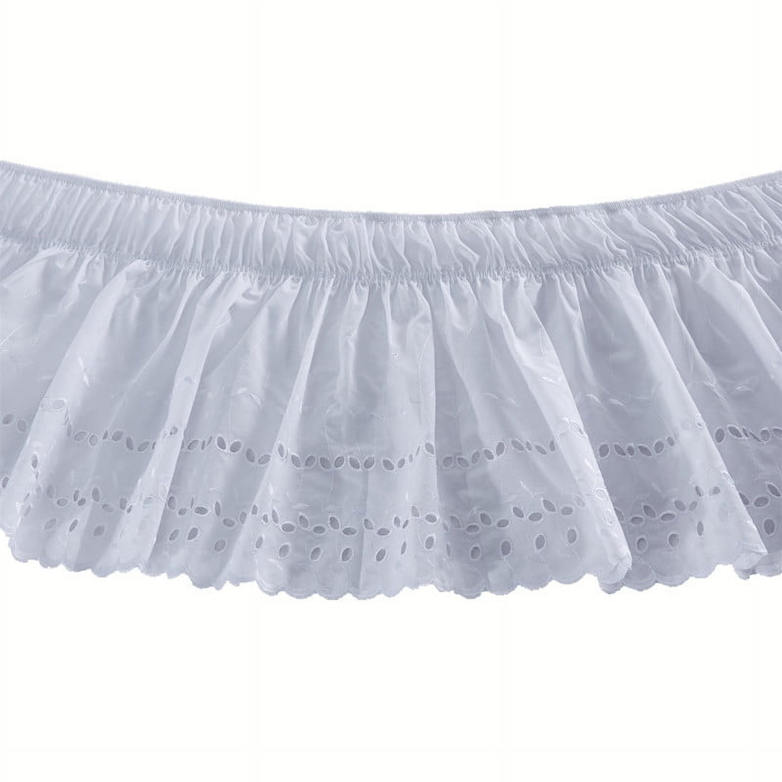 Click here for Nielieping Ruffled Eyelet Bed Skirt Dust Ruffle Wi... prices