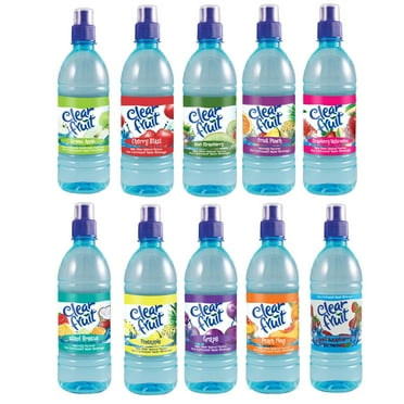 Clear Fruit Water - Variety Pack - 12 Flavored Water Bottles of 16.9 fl oz Each - Liquid ...