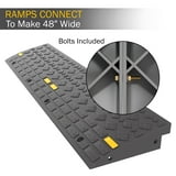 Stalwart Set of 2 Curb Ramps for Vehicles, Gray - Walmart.com