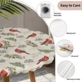 Cardinal Bird Round Tablecloth for 36-44 Inch Tables, Fitted Table ...