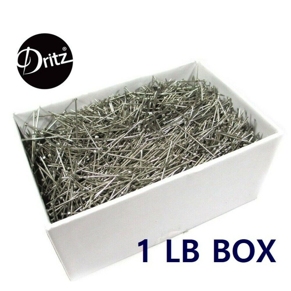 Prym Dritz Straight Steel Bank Pins for Thicker Materials, 1 Lb Box ...