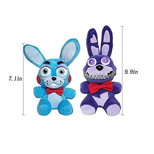 2pcs Juguete Bonnie y Pesadilla Bonnie Peluche Set 5 Noches Peluches ...