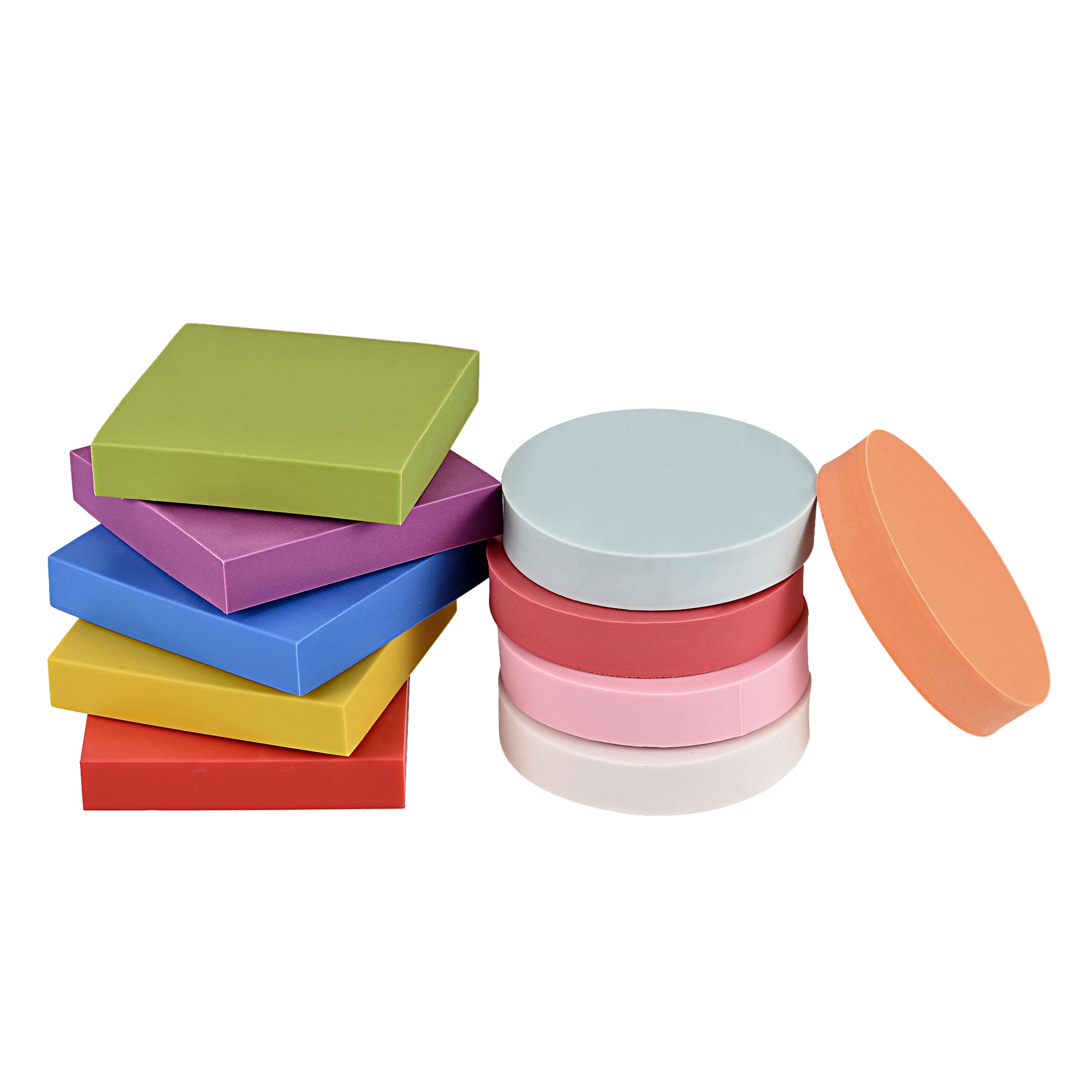 Rubber Carving Blocks 1.97" x 1.97" Stamp Soft Rubber for Printmaking ...