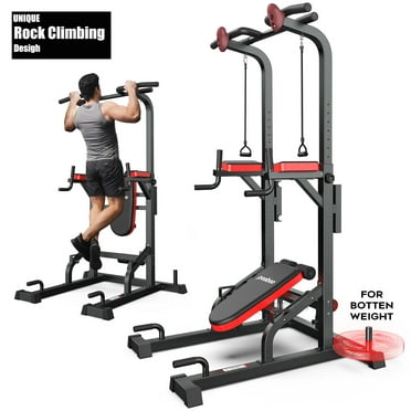RELIFE REBUILD YOUR LIFE Power Tower Pull Up Bar Station Workout Dip ...
