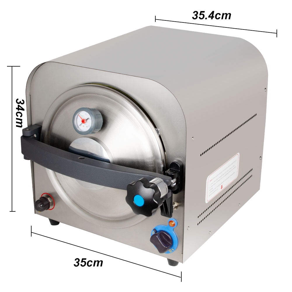 14L 900W Dental Lab Autoclave Sterilizer Steam Medical Sterilization ...