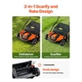 Electric Dethatcher & Scarifier 13-Amp Walk-Behind, 13-Inch Corded with ...