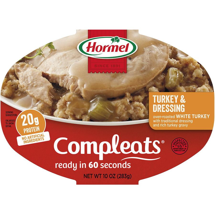 Hormel Compleats Turkey & Dressing, 10 Ounce - Walmart.com - Walmart.com Hormel Compleats Turkey & Dressing, 10 Ounce - Walmart.com - Walmart.com