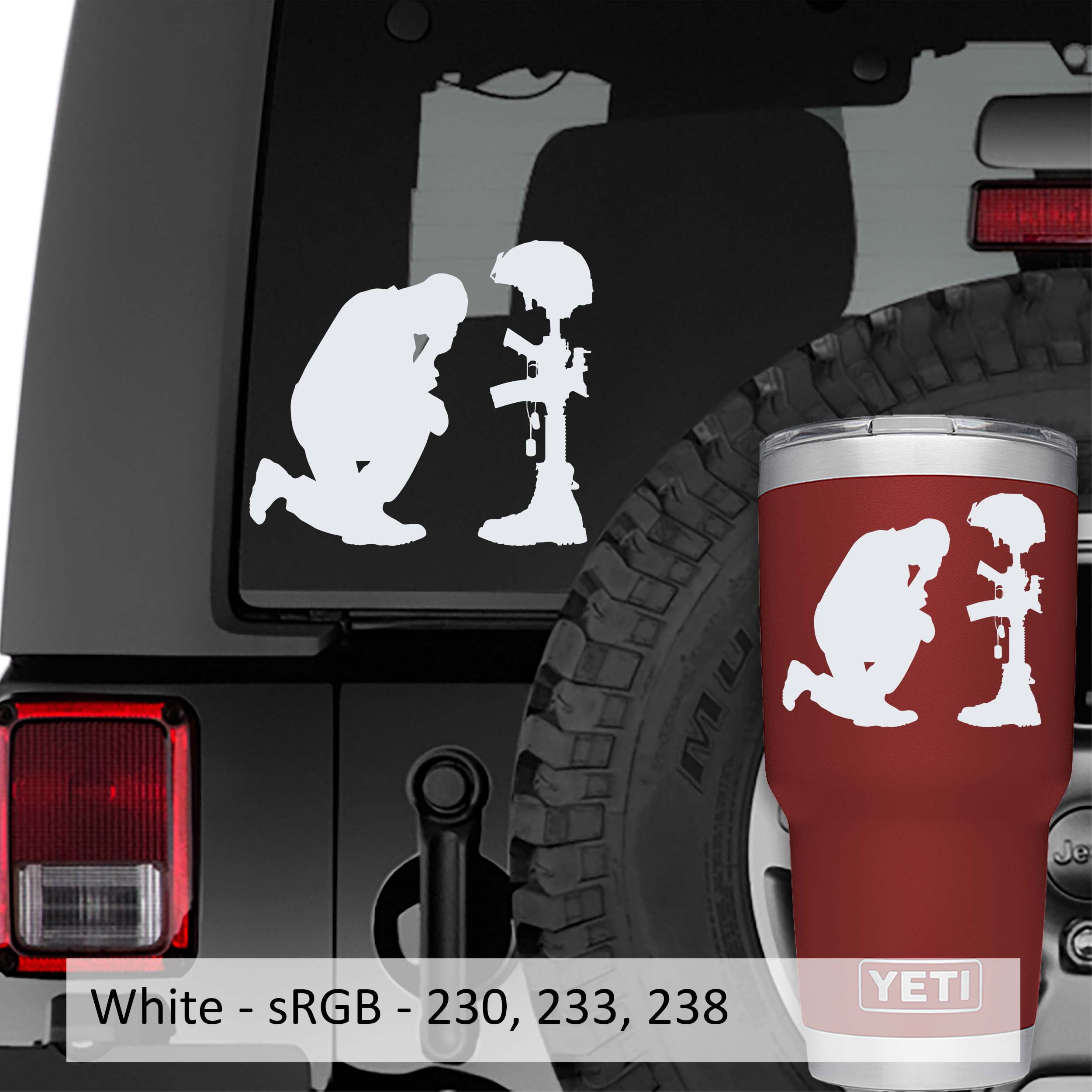 Collectible Decals Remember Fallen Hero Vinyl Decal - Walmart.com