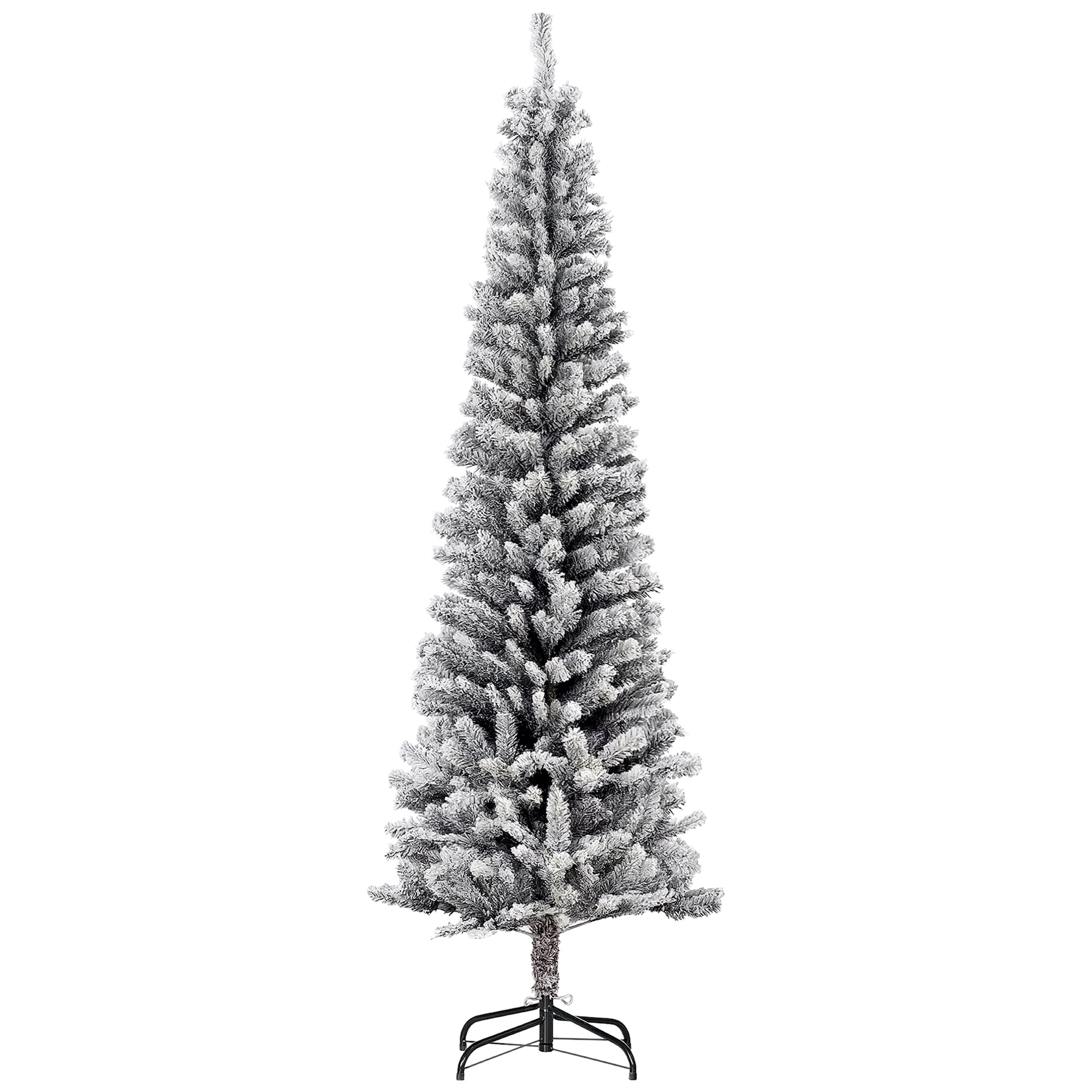 Click here for Homcom Snow Flocked Pencil Christmas Tree Slim Art... prices