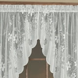 Vining Floral Marisol Semi Sheer Ombre Window Valance Swag 72 x 63 ...