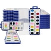 18 Set Bulk Watercolor Paint Pack with Wood Brushes 12 Washable Colors ...