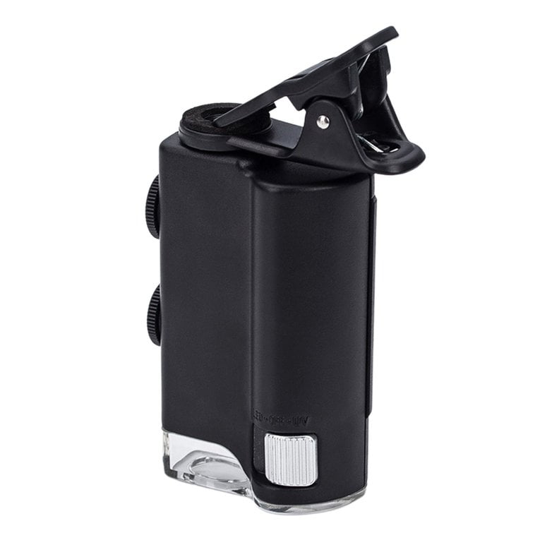60X/100X Mobile Phone Microscope With Cell Phone Clip Pocket Magnifying ...