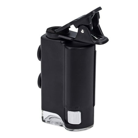60X/100X Mobile Phone Microscope With Cell Phone Clip Pocket Magnifying ...